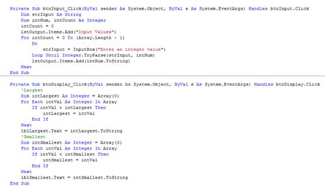 Question From A Visual Basic 2008 Beginner About Arrays Stack Overflow