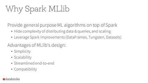 Apache® Spark™ Mllib From Quick Start To Scikit Learn Ppt