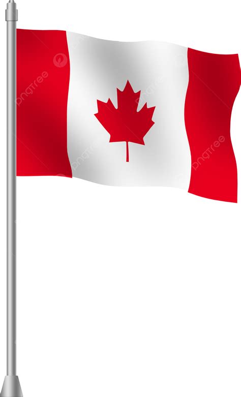 캐나다 국기를 흔들며 깃발 국기 캐나다 Png 일러스트 및 Psd 이미지 무료 다운로드 Pngtree