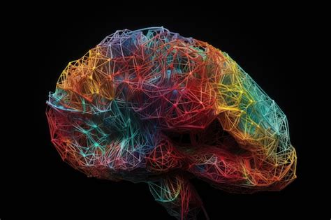 premium ai image stunning illustration of human brain activity