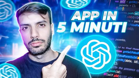 Creare Un Applicazione In 5 Minuti Con Chatgpt Youtube