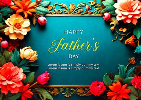 행복한 아버지의 날 디자인 Psd 배너 템플릿 프리미엄 Psd 파일