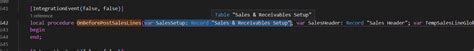 [event modification] codeunit 80 sales post onbeforepostsaleslines