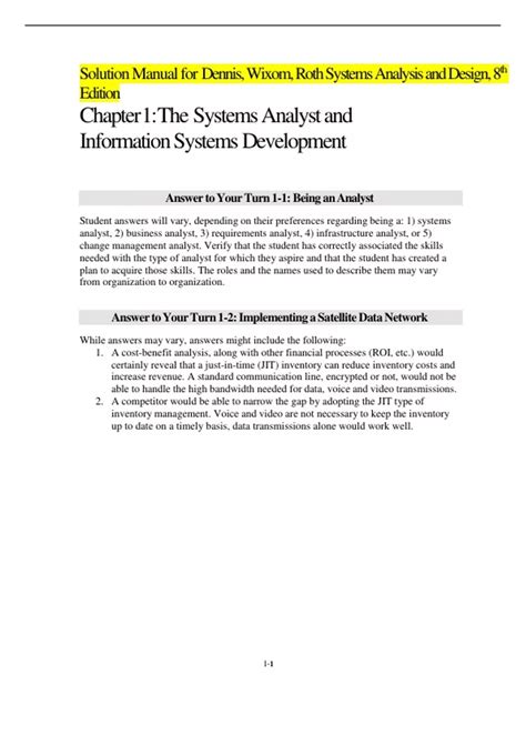 solution manual for systems analysis and design 8th edition by alan