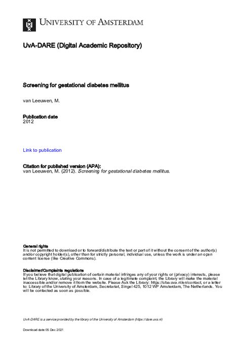 Pdf External Validation Of A Clinical Scoring System For The Risk Of Gestational Diabetes Mellitus
