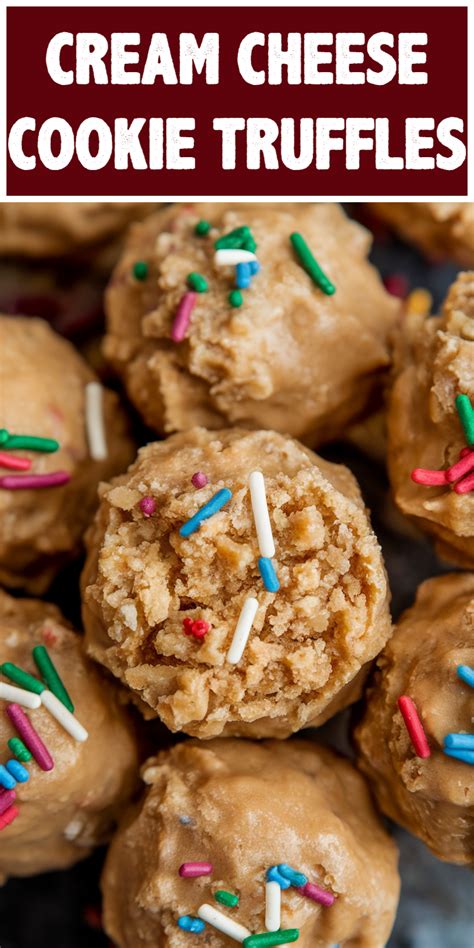 Cream Cheese Cookie Truffles