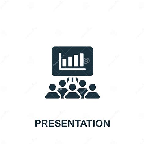 presentation icon monochrome simple sign from data analytics