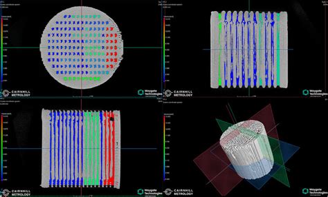 3d Visualization Of A Micro Ct Scan Of A Circular Porosity Sample
