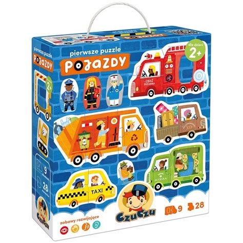 Czuczu Pierwsze Puzzle Pojazdy 28 Elementów 93617 5902983493617