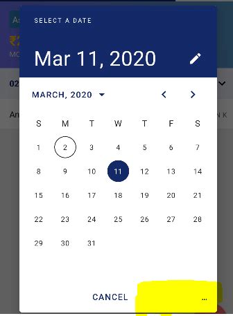 Android Ok Button Not Showing Properly In Materialdatepicker Stack Overflow