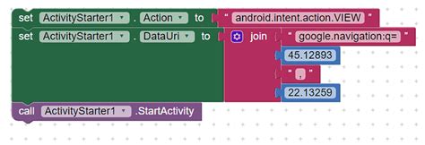 Error 601 On Navigation Using Activitystarter 18 By Stevejg Mit App Inventor Help Mit
