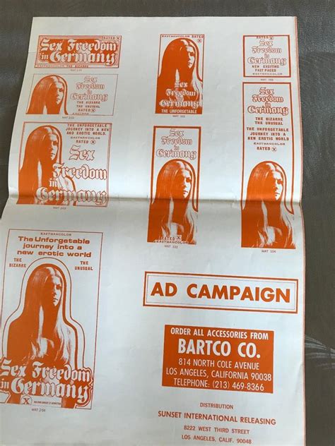 Original Sex Freedom In Germany Pressbook 1971 Bizarre Unusual