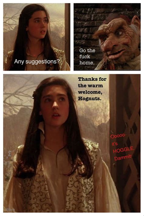 Hoggle Guarding Labyrinth Sarah Labyrinth Labyrinth Labyrinth 1986