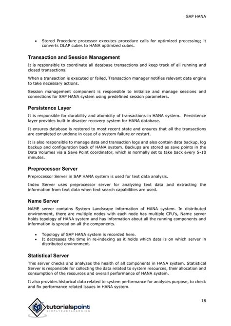 Sap Hana Tutorial Pdf