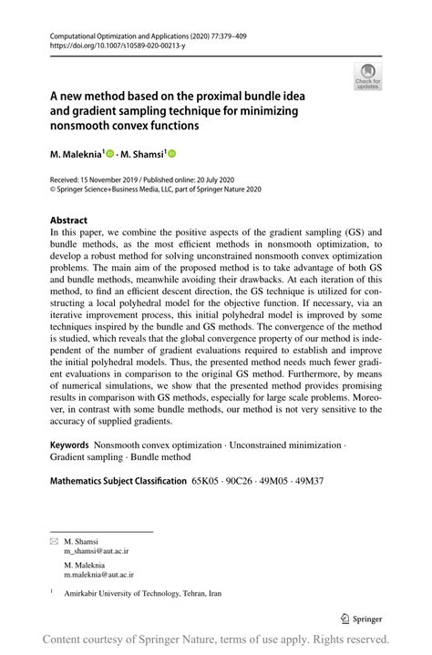 A New Method Based On The Proximal Bundle Idea And Gradient Sampling