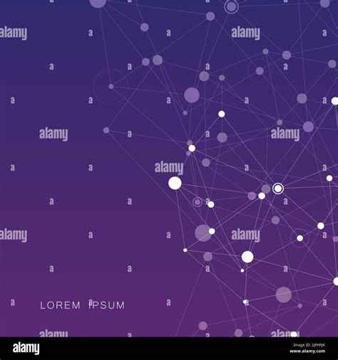 Abstract Connection Structure Polygonal Space Background With