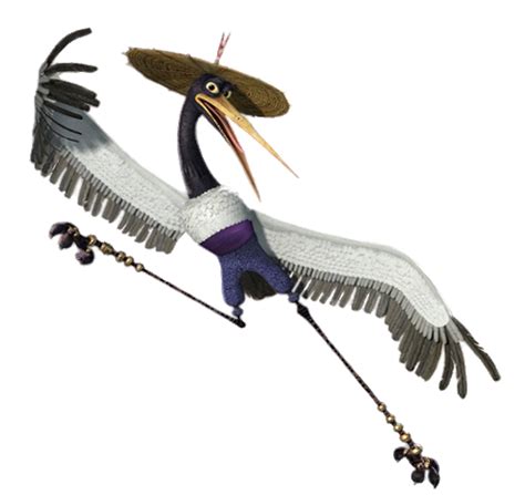 Kung Fu Panda Master Crane Animazione Adesivi Personaggi