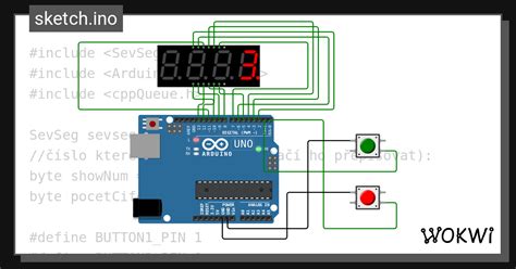 Hodiny Wokwi Esp32 Stm32 Arduino Simulator