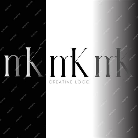 Premium Vector Mk Initial Letter Logo Design