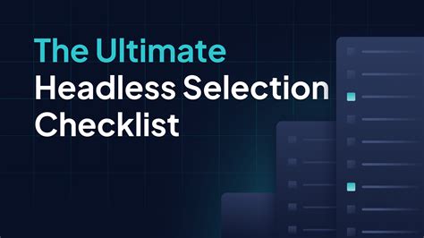 The Ultimate Headless Cms Selection Checklist Hygraph
