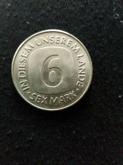 6 Sex Mark Spaßmünze Erotik Scherzmünze 1993 In Nordrhein Westfalen