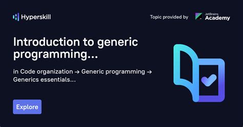 introduction to generic programming · hyperskill