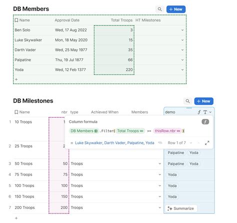 Relation Select Based On Formula Coda Maker Community