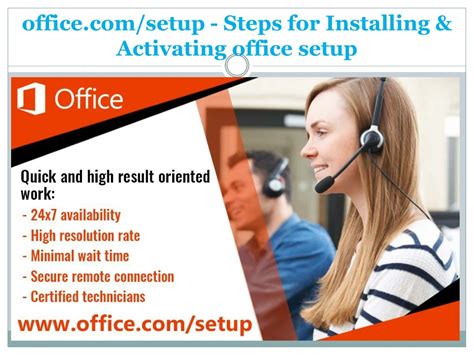 PPT Office Com Setup Steps For Installing Activating Office Setup PowerPoint Presentation