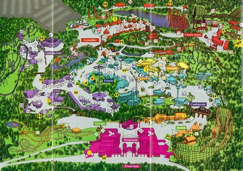 Six Flags Over Georgia Map And Brochure 1979 2024