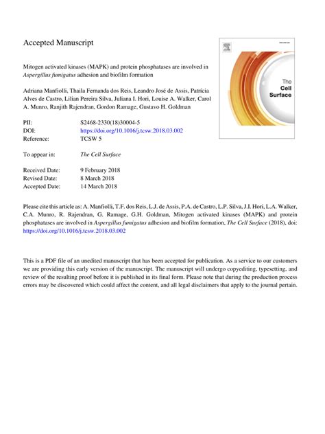 Pdf Mitogen Activated Kinases Mapk And Protein Phosphatases Are