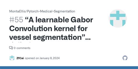 A learnable Gabor Convolution kernel for vessel segmentation论文代码 Issue MontaEllis