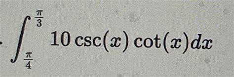 csc x cot x dx at deidra mckoy blog