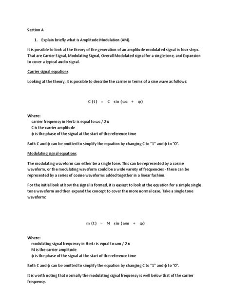 Lab Report Amplitude Modulation Pdf Modulation Amplitude