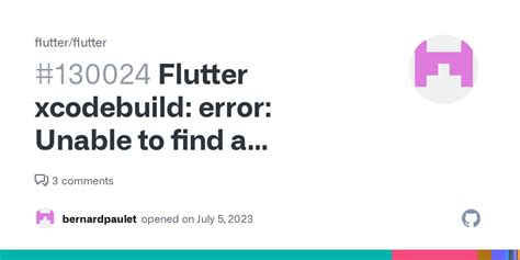 Flutter Xcodebuild Error Unable To Find A Destination Matching The Provided Destination