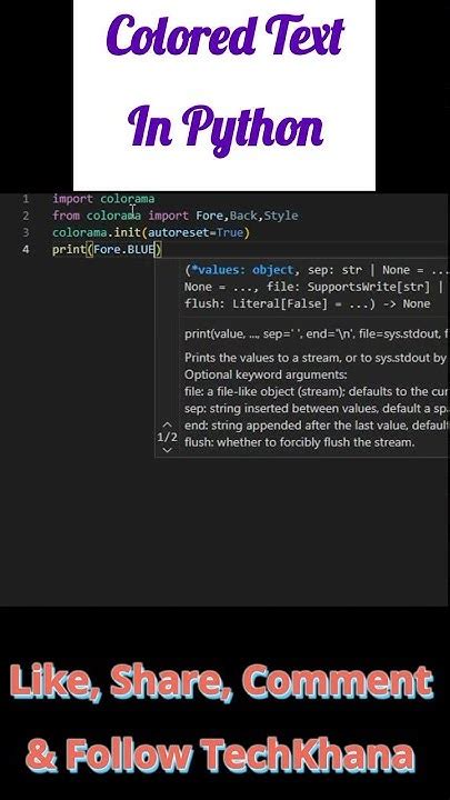 Colored Text Project In Pythonpythontutorial Pythoncodehacks Python Pythonforbeginners Youtube