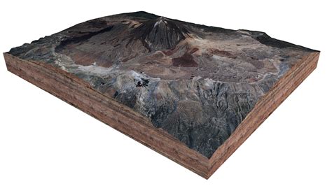 Mount Teide Spain Terrain 3d Model By 3dstudio