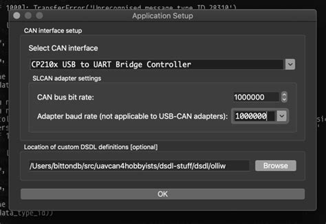 Failure On GUI Start Due To Incorrect Search Path For Uavcan Files Applications Usage