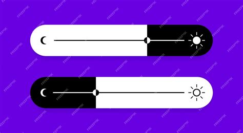 Premium Vector Brightness Slider Level Control Contrast And Brightness Adjustment Design