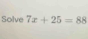 Solved Solve 7x2588 Math