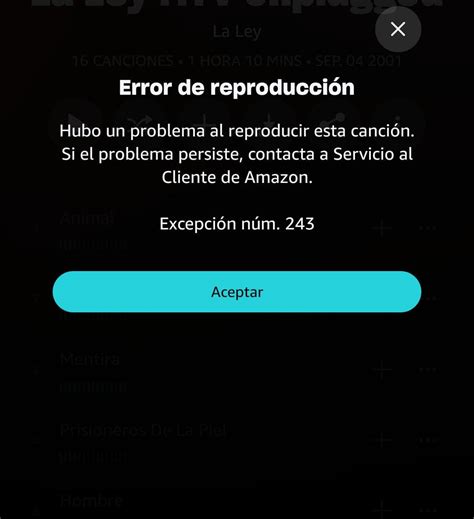 Amazon Music Is Not Working Error 243