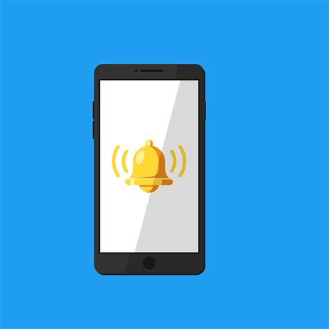 Handphone With Notification Bell Vector 23810375 Vector Art At Vecteezy