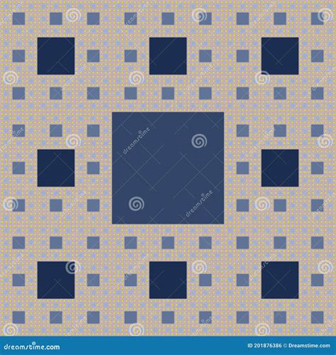 Sierpinski S Carpet Stock Illustration Illustration Of Physics