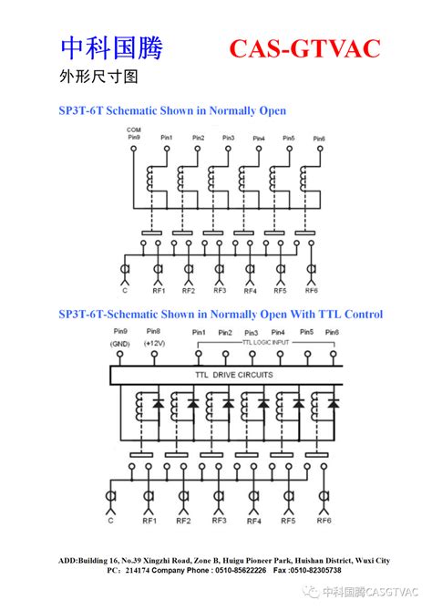 Sma3 Single Pole Multi Throw RF Coaxial Switch Normally Open ST3P 6T