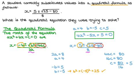 Quadratic Formula Equation How To Use Examples