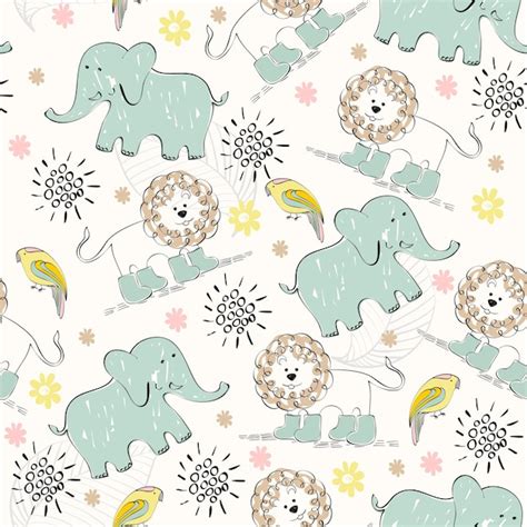 Premium Vector Doodle Seamless Pattern