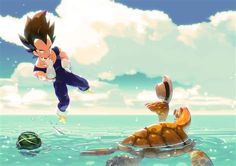 Vegeta And Umigame Dragon Ball And 1 More Drawn By Supobi Danbooru