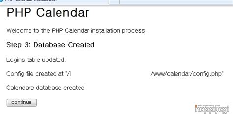 웹 기반 달력 PHP Calendar happycgi