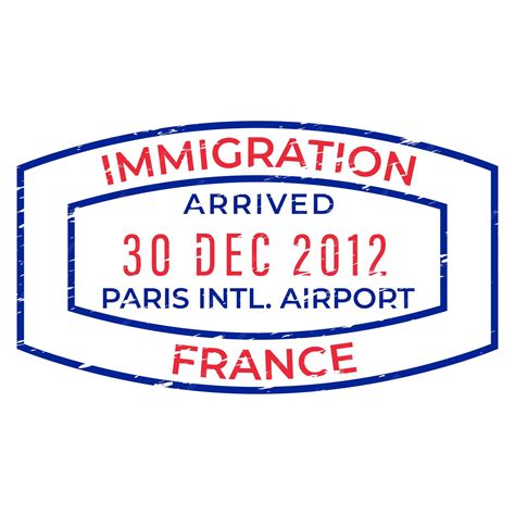 Premium Vector Paris France Passport Stamp In Grunge Shade
