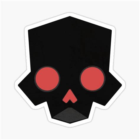 Helldivers Skull Inspired By Doubt Killer Armor Sticker By Gelfeano