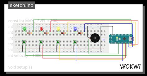 Simon Say Game With Sound Wokwi Esp32 Stm32 Arduino Simulator
